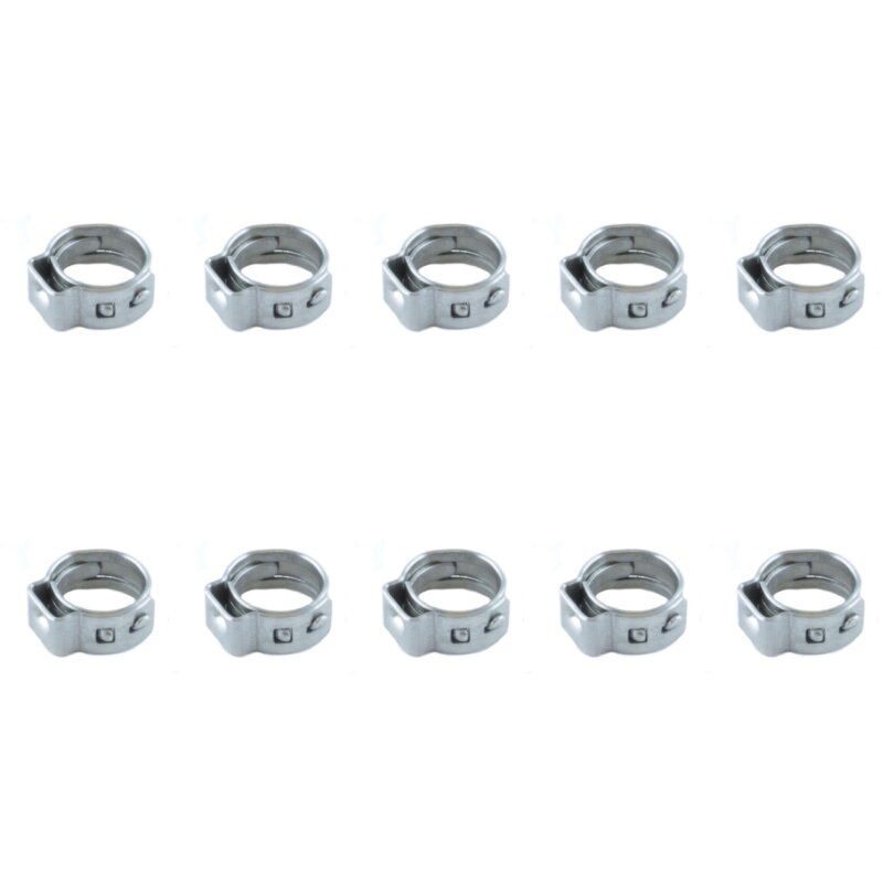 10 Stück Schlauchklemmen 1-Ohr 7.0~8.7mm für Kraftstoffschlauch nitro